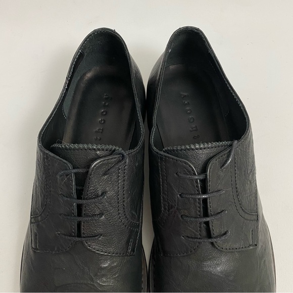 Theory | Shoes | Theory Mens Black Leather Derby Shoes 95 425 Dress ...
